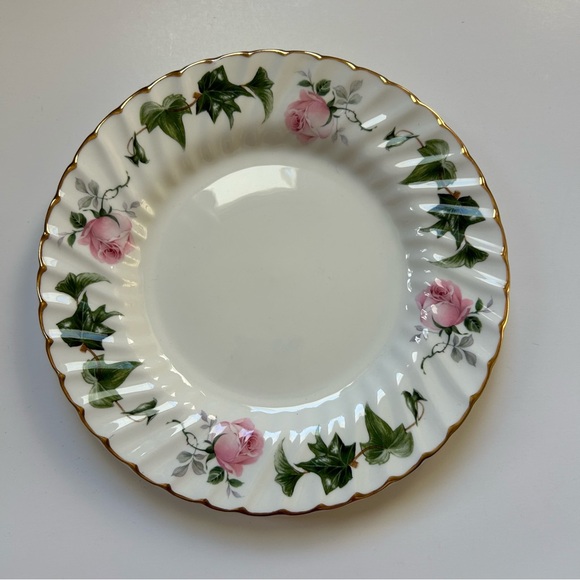 Dining | Vintage Regency Floral Salad Plate Featuring Pink Roses | Poshmark